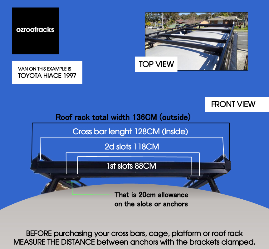 ozroofracks High Roof Rack Brackets