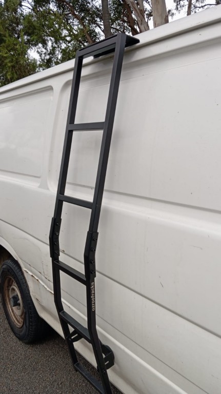 Ozroofracks 2x OZ147 Stainless Steel Gutter Ladder 147CM Toyota Hiace ...